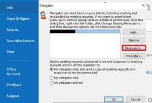 How to monitor delegate access in Outlook