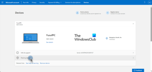 Remotely Lock or Unlock Windows device with Find My Device