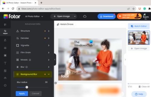 Best free Blur Image Background software and online tools