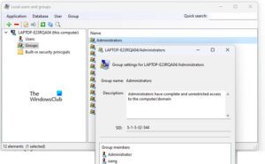 Local Users and Groups not showing in Computer Management