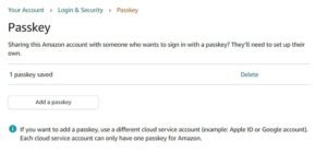 How to Enable and Set up Passkey for Amazon account