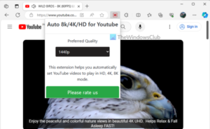 Always play YouTube videos in highest quality in Chrome or Edge