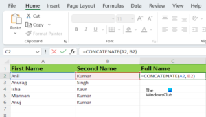 Combine text from multiple cells into one cell in Excel
