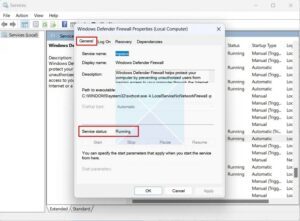 Unable to change Windows Firewall settings
