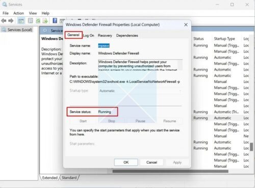 Unable to change Windows Firewall settings