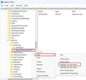 How to add End Task to Taskbar Right-click Menu in Windows 11