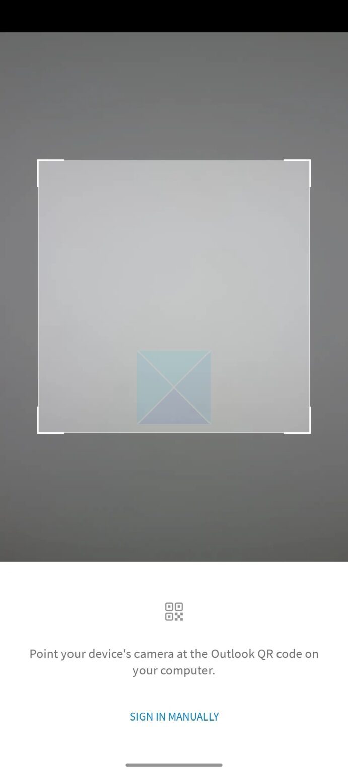 How to sign in to Outlook with QR code