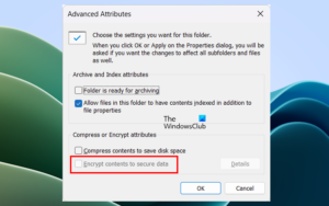 An error occurred while applying security information [Fix]