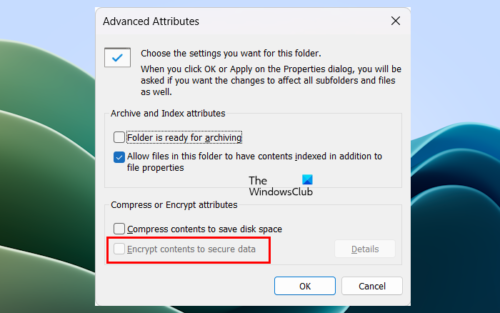 An error occurred while applying security information [Fix]