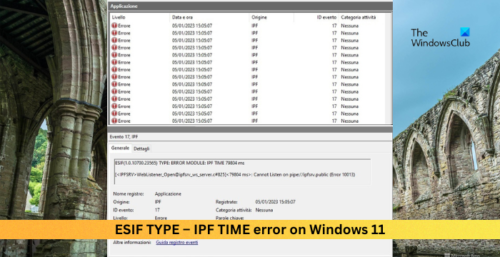 ESIF TYPE – IPF TIME error on Windows 11 [Fix]
