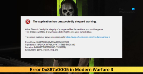 Fix 0x887a0005 Error in Modern Warfare 3