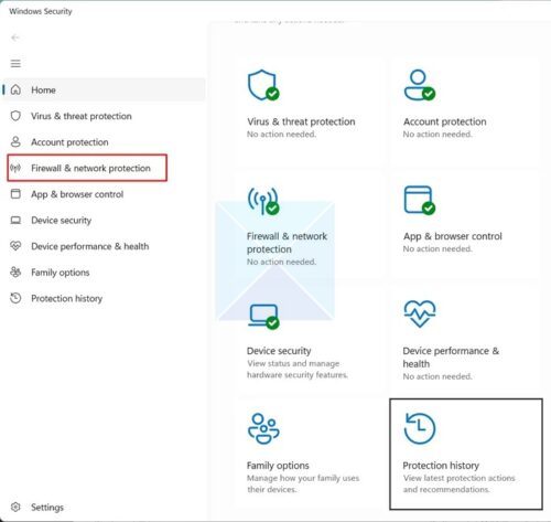 Unable to change Windows Firewall settings
