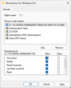 CHKDSK Access Denied as you do not have sufficient privileges or the ...