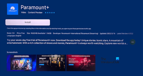 How to install Paramount Plus on Samsung TV and Windows PC