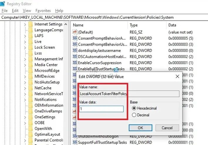 Can't access computer drive remotely via C$
