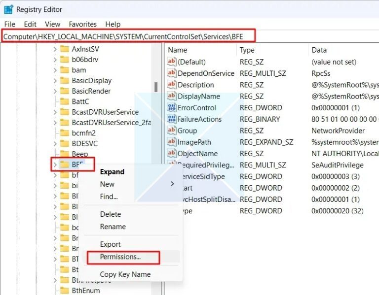 Unable to change Windows Firewall settings