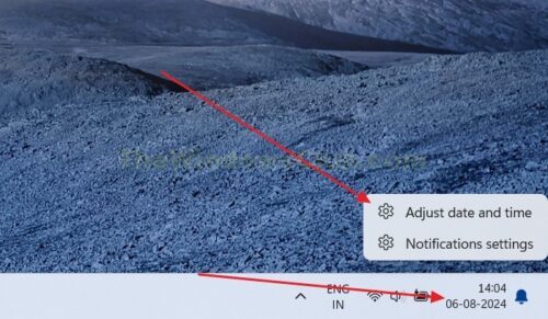How to make only Time visible in Windows Taskbar