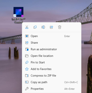 Intel Arc Control not opening or working on Windows