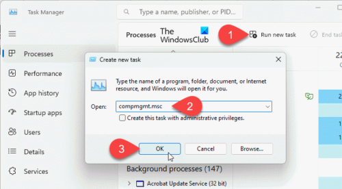 Computer Management not opening or responding in Windows 11/10