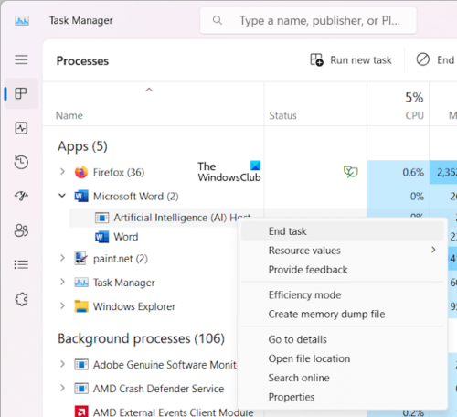 Windows 11中的AI主机文件AI.exe是什么 - INFOXIAO