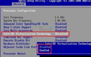 Virtual machine failed to start because nested virtualization is not supported