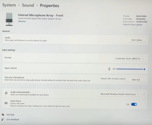 How to enable and use Studio Effects In Windows 11