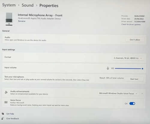 How to enable and use Studio Effects In Windows 11