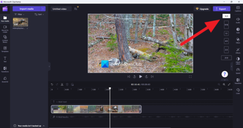 How to resize Video on Clipchamp on Windows PC