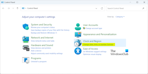 How to change Date and Time Formats in Windows 11