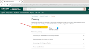 How to Enable and Set up Passkey for Amazon account