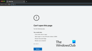 Edge Error Code 6, Can’t open this page on Mac