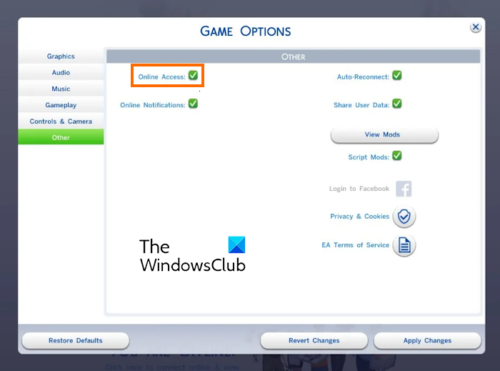 Fix The Sims 4 game failed to save error on PC