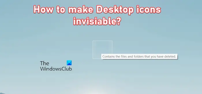 Dotted square white border around desktop icons in Windows 11/10 Dotted square white border around desktop icons in Windows 11/10