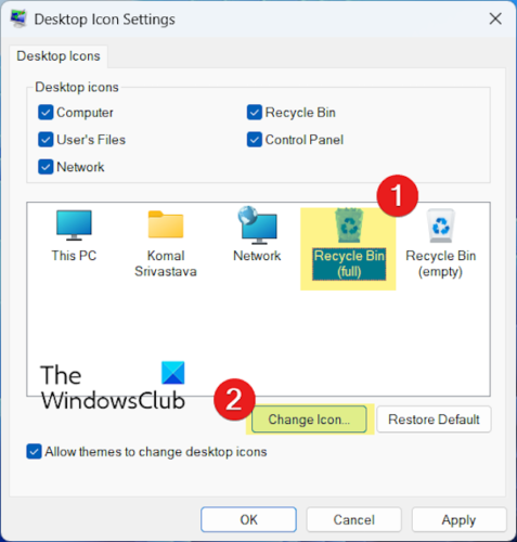 How to make Desktop Icons invisible in Windows 11
