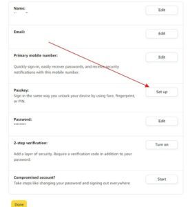 How to Enable and Set up Passkey for Amazon account