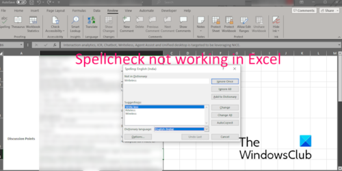 Spell check not working in Excel [Fix]