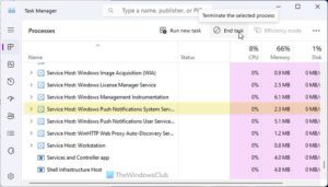 Windows Push Notifications User Service High Memory usage