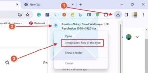 How to automatically open downloaded files in Chrome