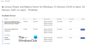 How to download and install Battery driver in Windows 11/10