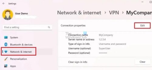 Override IP address as client identity on Windows IKEv2 VPN