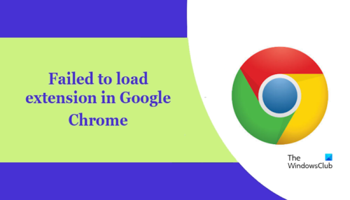Failed to load extension in Google Chrome