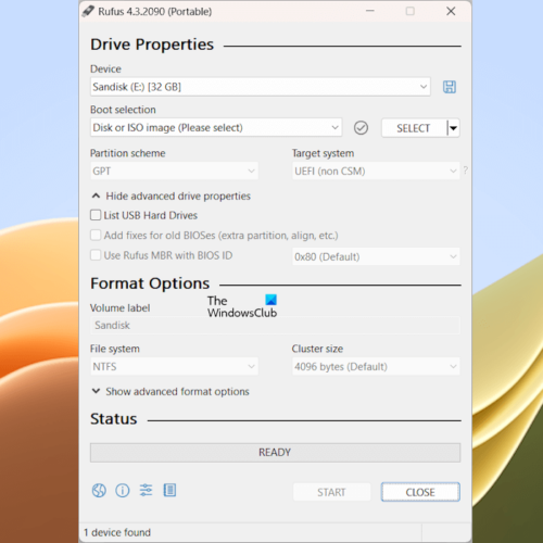 How to install and use Rufus software on Windows PC