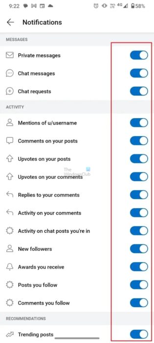 How to stop Reddit notifications on Web, Android, and iOS