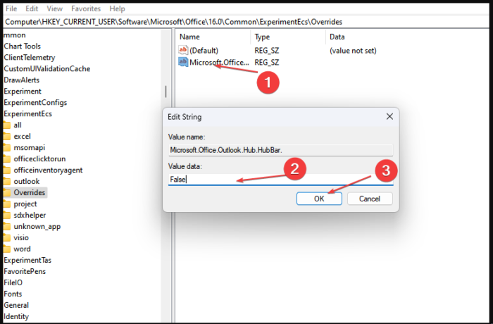 How to move Outlook toolbar from side to bottom