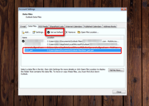 How to remove Primary account from Outlook