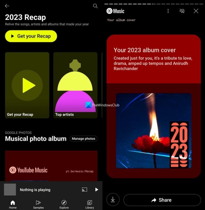 How to see YouTube Music Recap