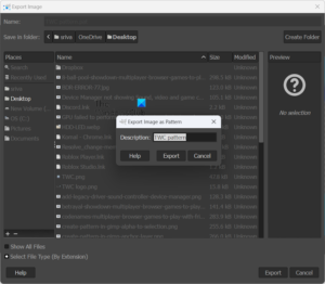 How to create a Pattern in GIMP?