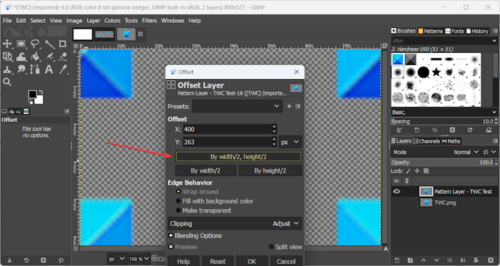 How to create a Pattern in GIMP?