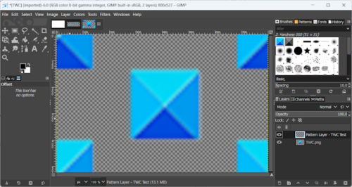 How to create a Pattern in GIMP?