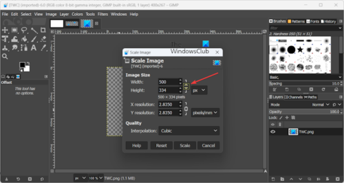 How to create a Pattern in GIMP?